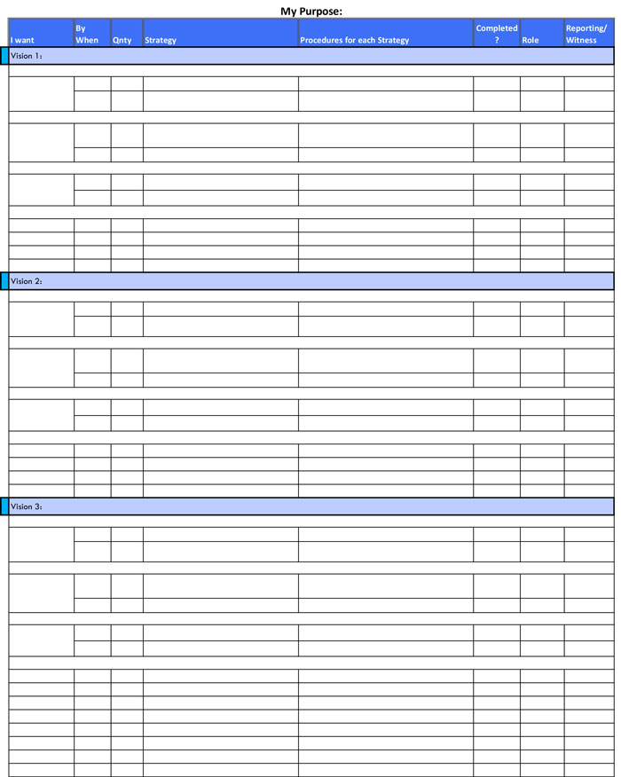 Blueprint Template Lifework Systems Training Courses